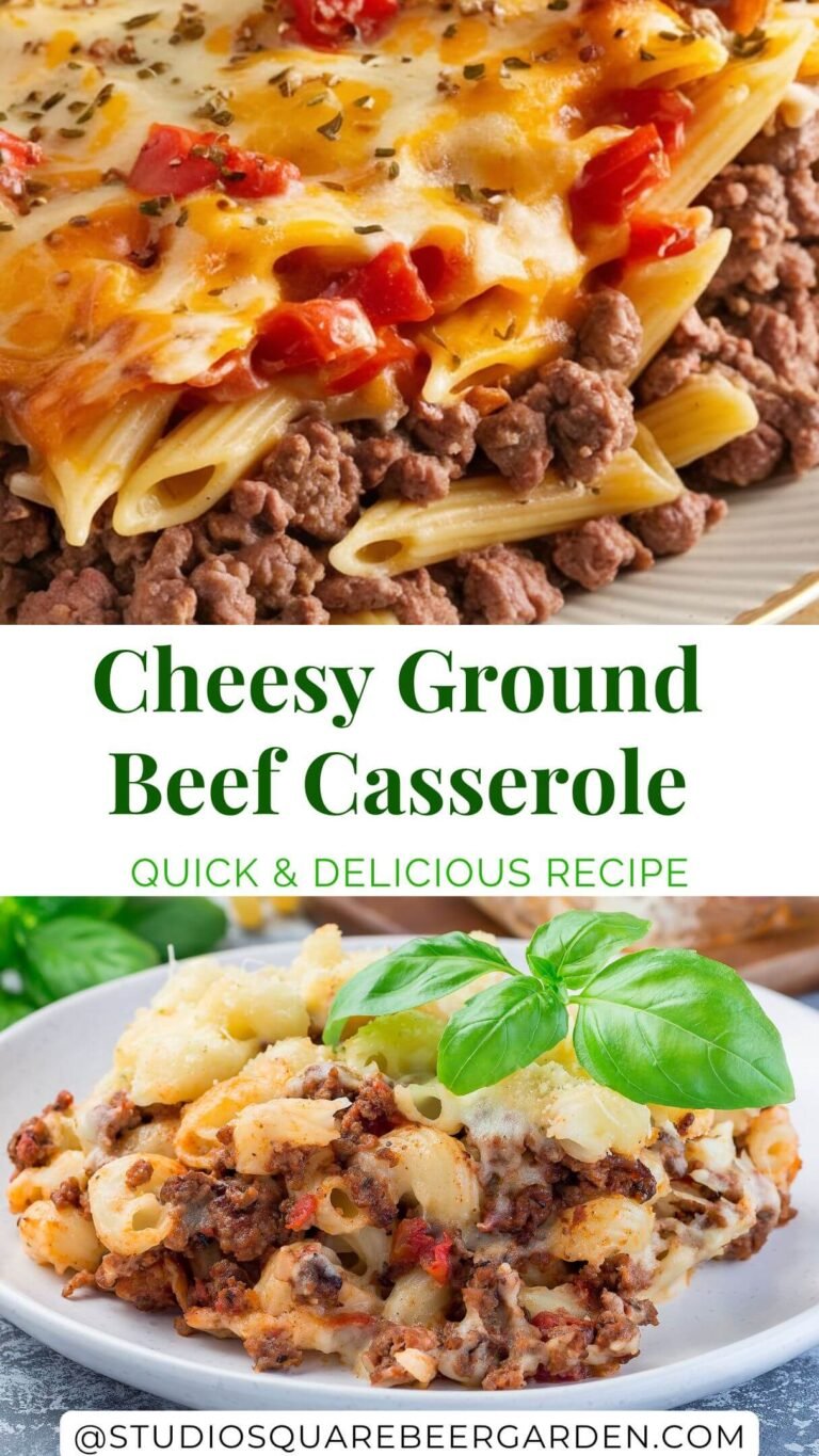 Healthy Cheesy Ground Beef Casserole Recipe