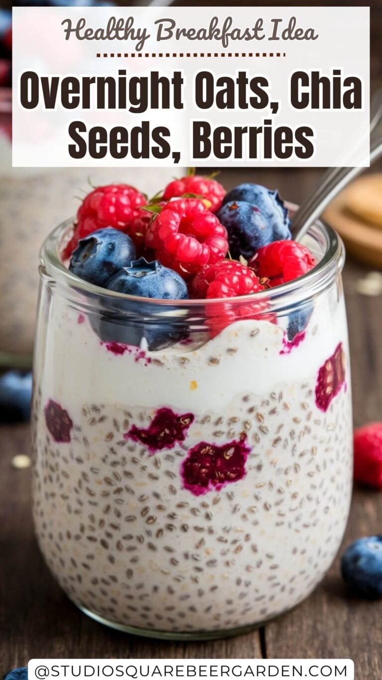 Easy Overnight Oats with Chia Seeds and Berries – Healthy & Delicious!
