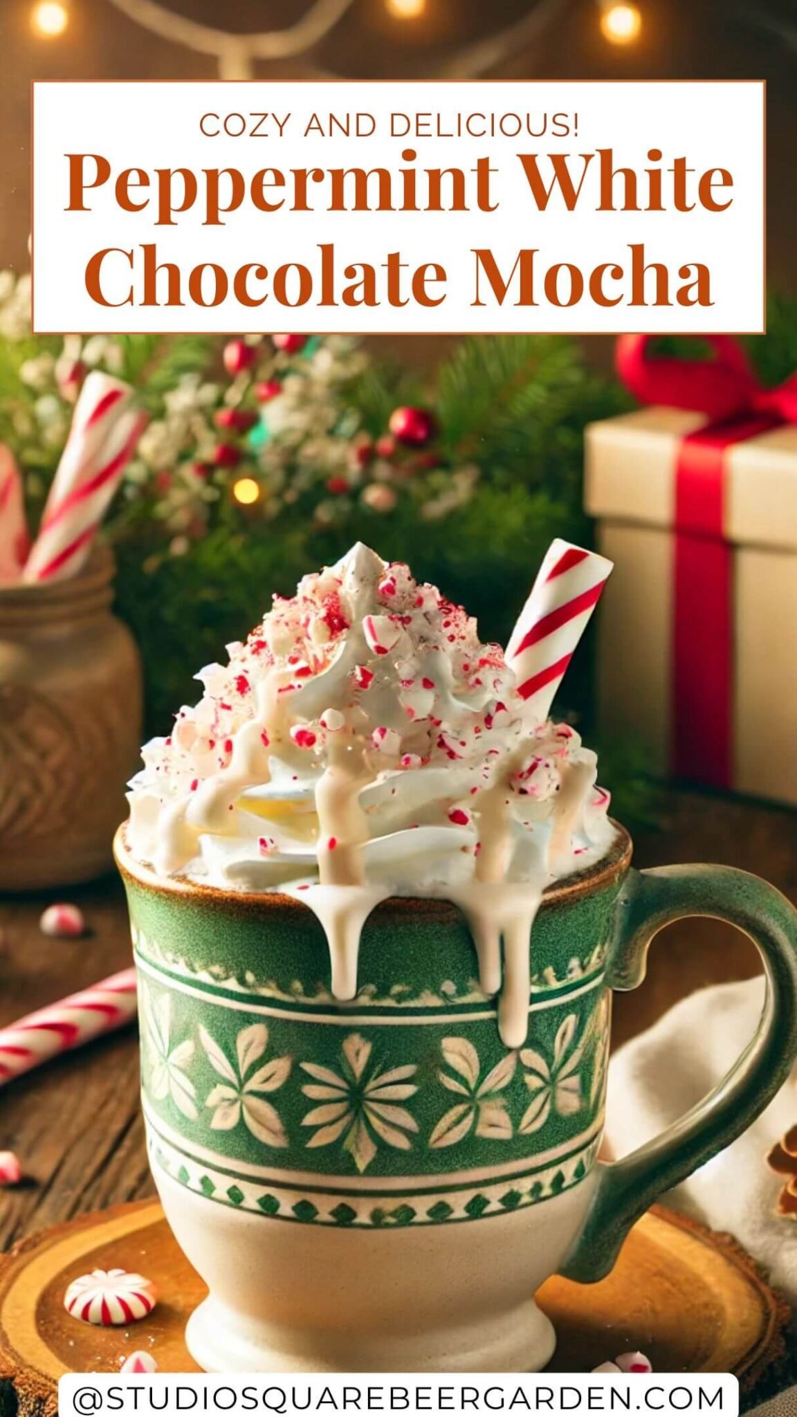 Peppermint White Chocolate Mocha Recipe for the Holidays