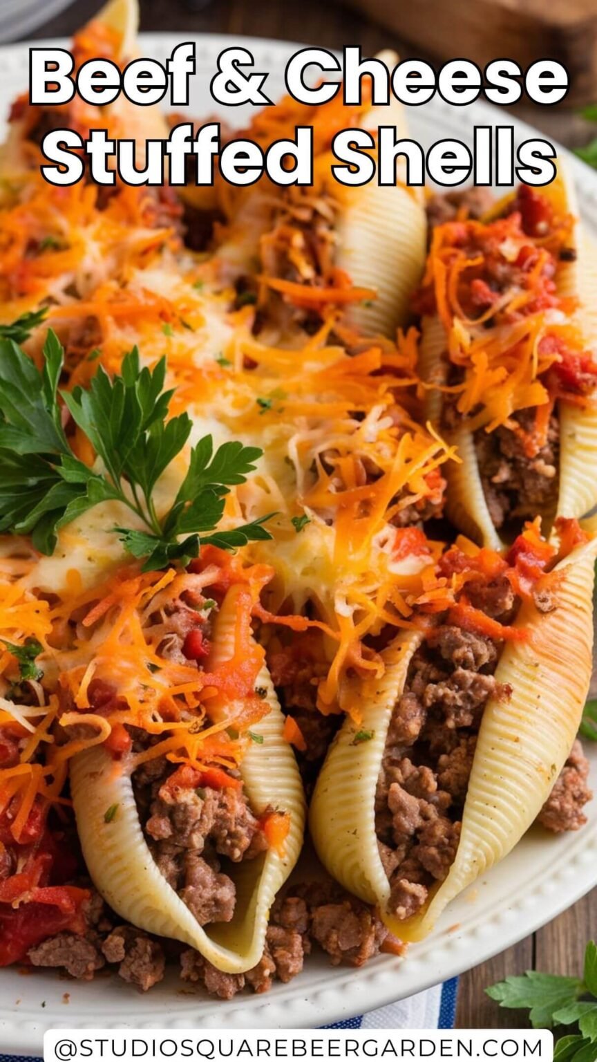 The Best Beef and Cheese Stuffed Shells Recipe You'll Ever Make