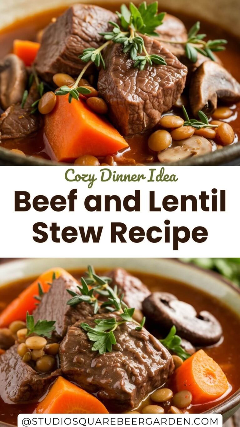 Best Ever Beef and Lentil Stew | A Cozy Dinner Idea