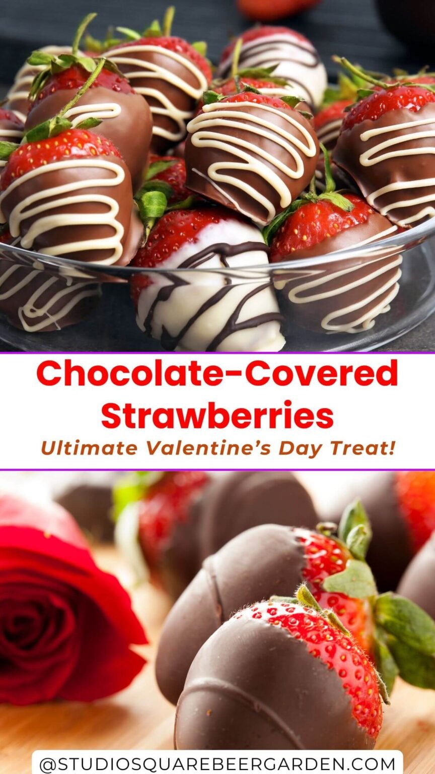 Valentine’s Day Chocolate-Covered Strawberries Recipe