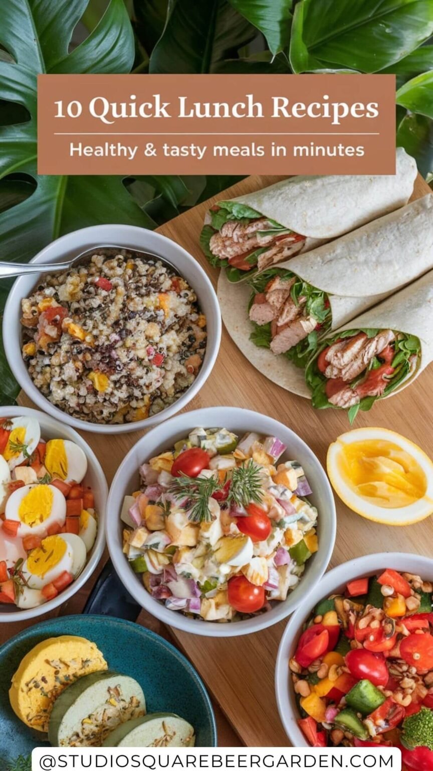 10 Quick Lunch Recipes Under 15 Minutes