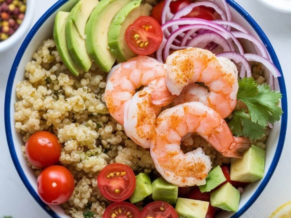 Quinoa Bowl With Shrimp Recipe | High-Protein & Gluten-Free!