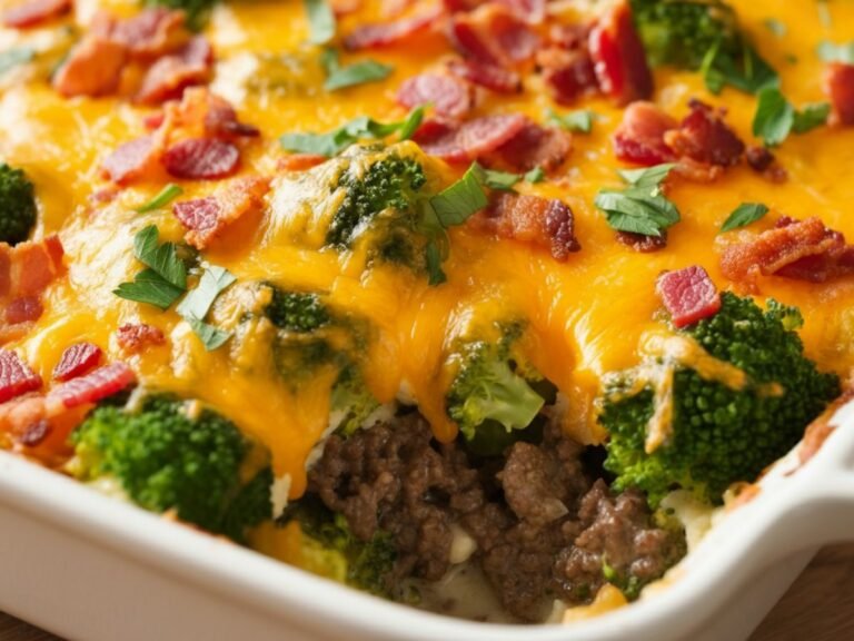 Easy Loaded Broccoli and Beef Casserole - Ultimate Easy Dinner!