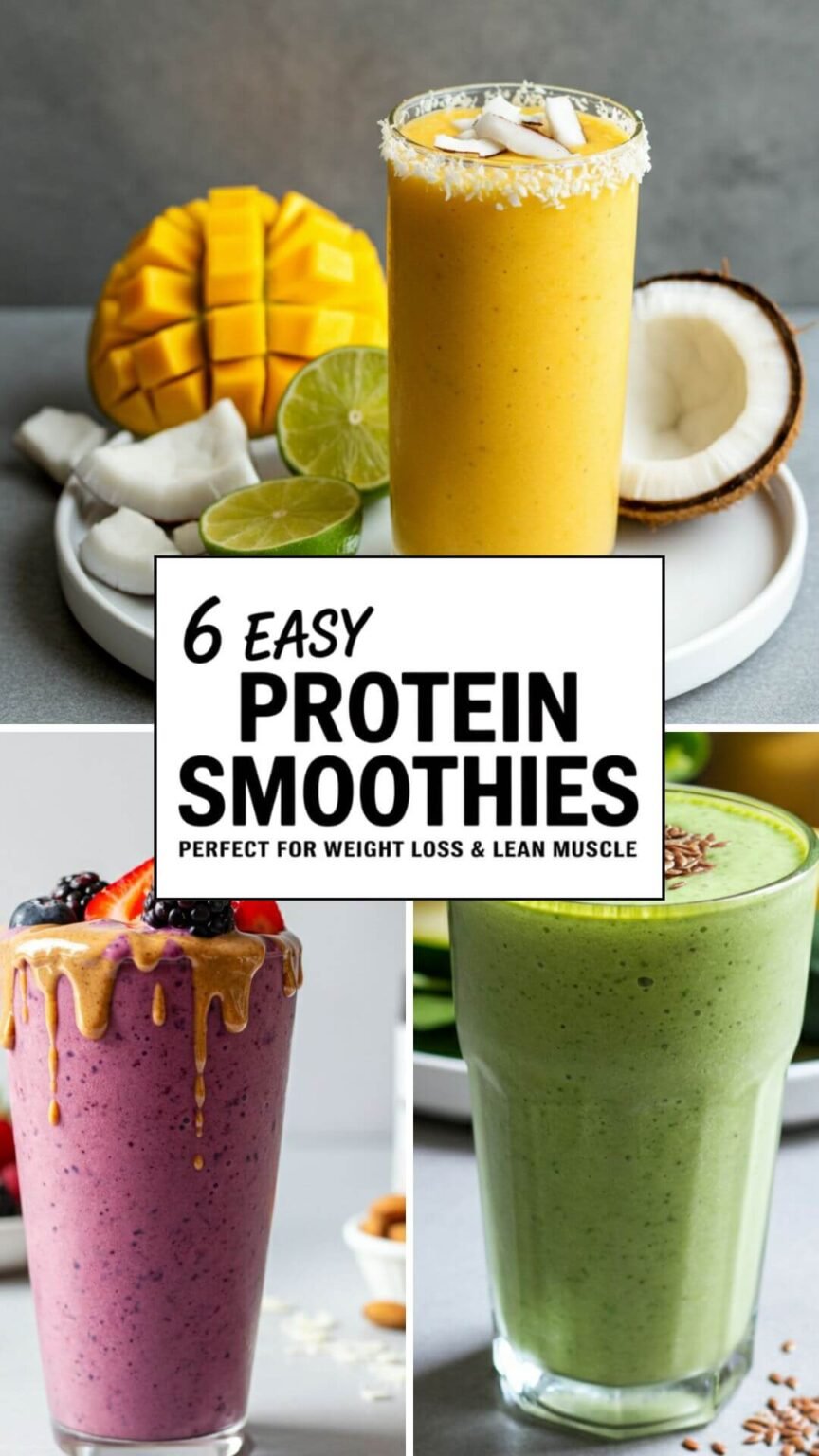 6 Easy Protein Smoothies for Weight Loss and Muscle Gain