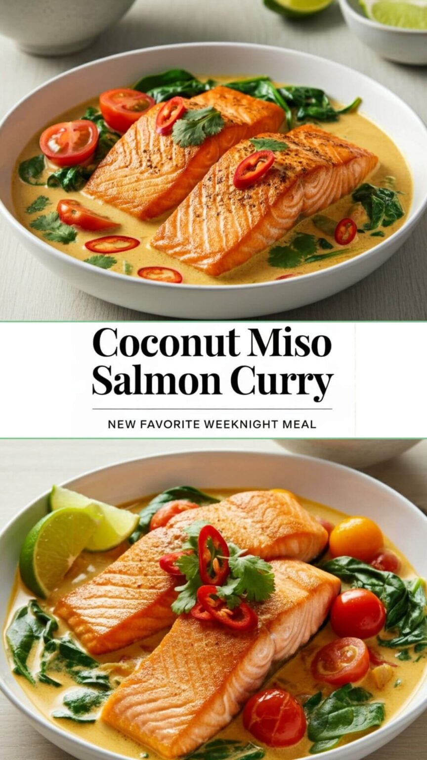 Coconut Miso Salmon Curry | Healthy & Simple Recipe